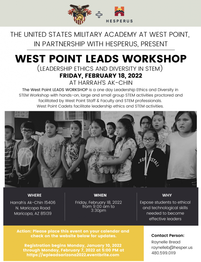 West Point Leadership and Diversity in STEM for Native American Youth ...