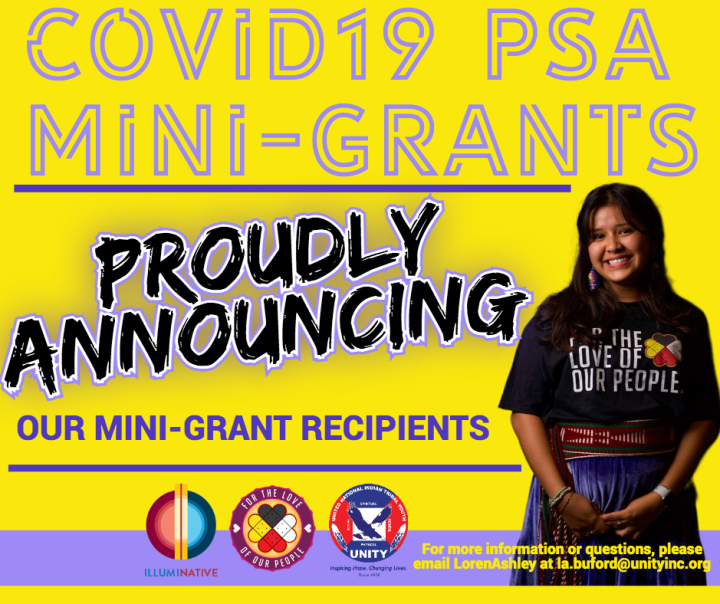 Announcing the Covid19 PSA Mini-grant Recipients – Unity, Inc.